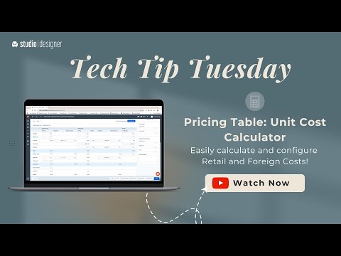 Tech Tip: Items - Unit Cost Calculator