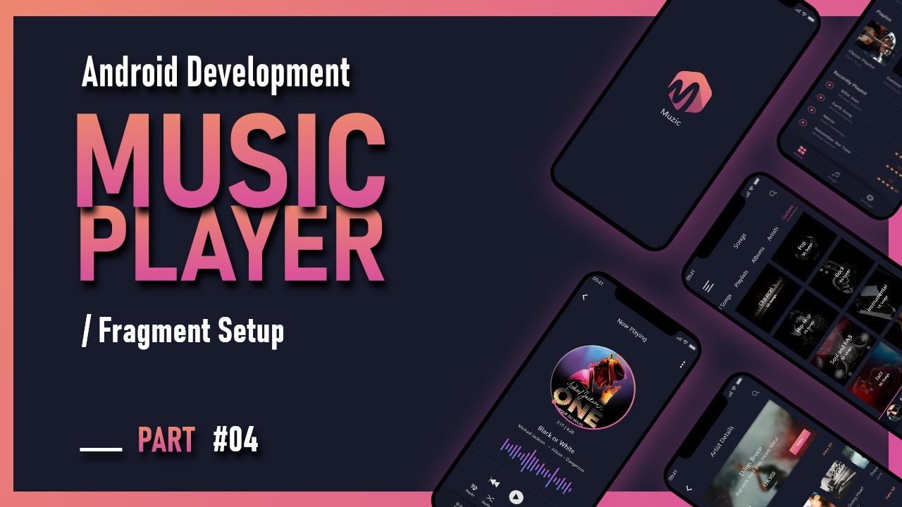 Android Music Player App - Part #4 | Fragment Setup | Android Studio | Tutorial | Codec Capsule