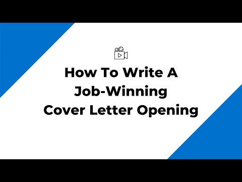 How To Write A Job Winning Cover Letter Opening (With Examples)