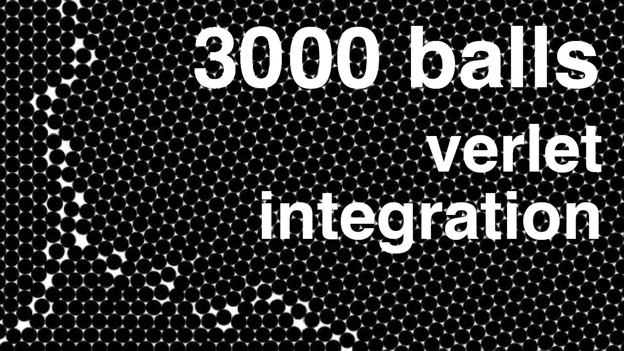 Verlet integrator physics engine in JavaScript