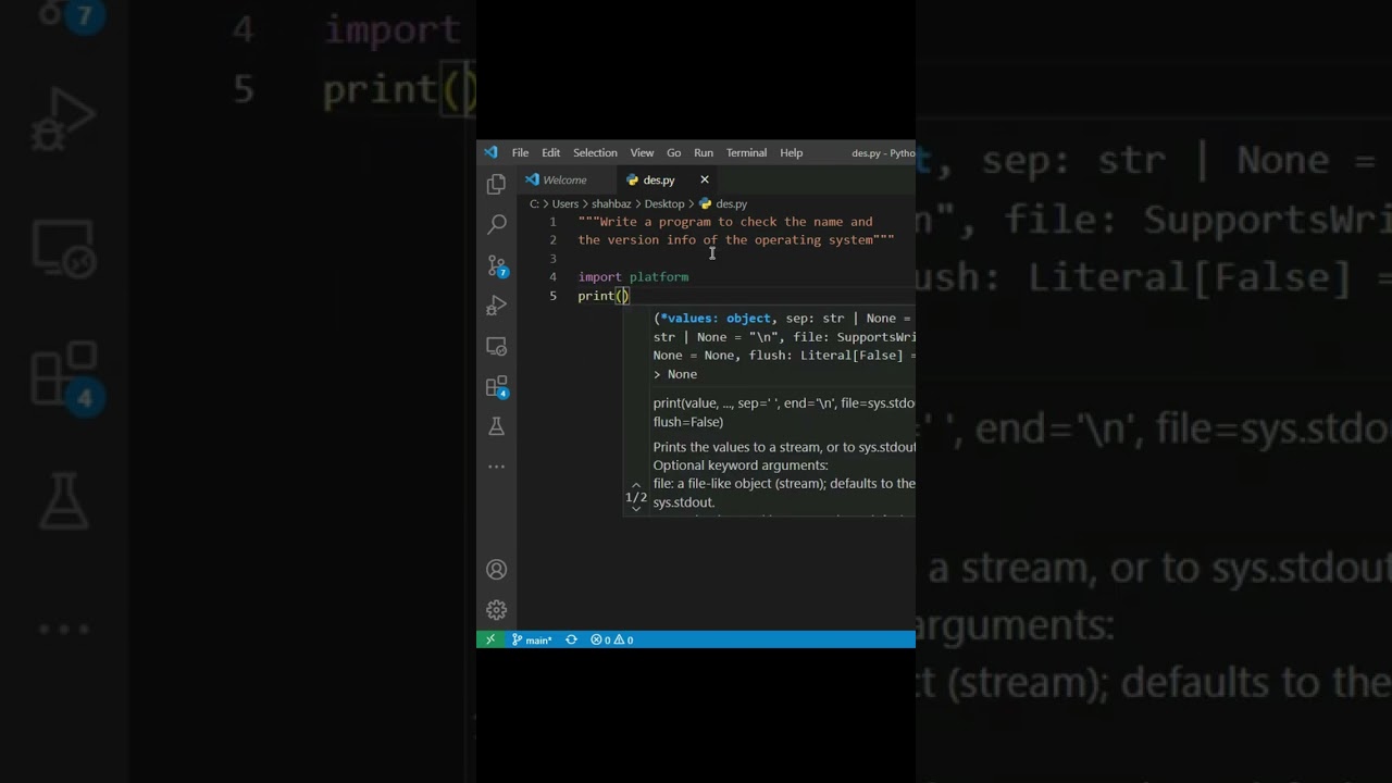 Python Tutorial: How to Find Your Operating System Name and Version