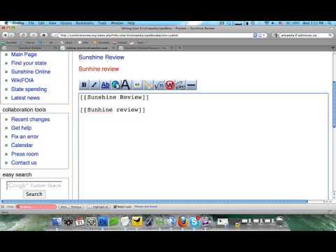 Creating internal links in a wiki