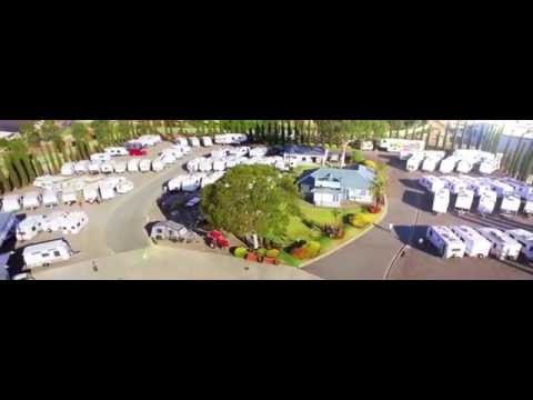 Fly Over Camperagent RV Sales Yard in South Australia
