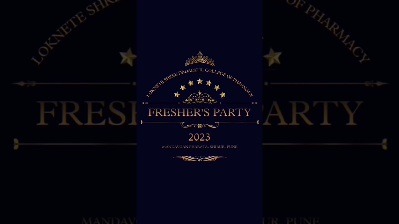 || FRESHERS PARTY 2023 INVITATION || #college #pharmacy #shorts #short #vairal #institute #party