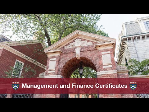 Management and Finance Certificates
