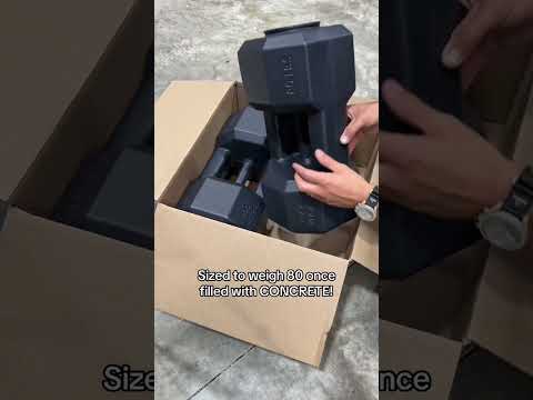 New 80 lb Dumbbell Molds with WEIGHT PLATE functionality!! Back in stock! 🤯