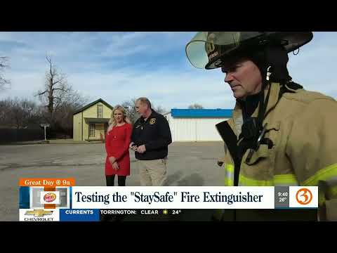 DOES IT WORK? Testing the 'StaySafe' fire extinguisher