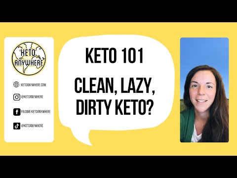 Keto101: What is the difference between clean, dirty & lazy Keto? #shorts