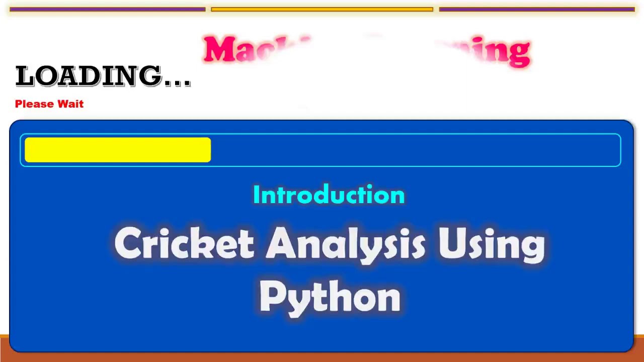 Cricket Analysis using ML introduction