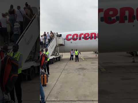 Boarding on Corendon flight #gambia #shorts