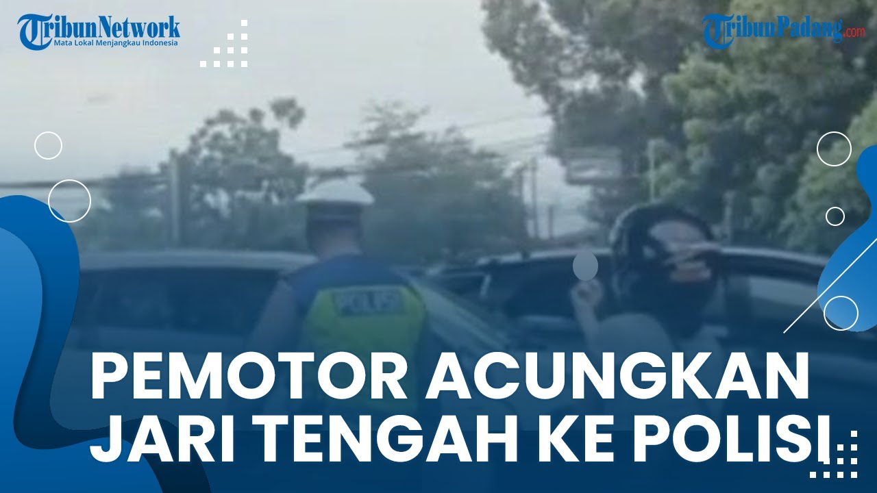 Viral Seorang Pemotor Acungkan Jari Tengah ke Polisi Lalu Lintas, Hanya Karena Tak Gunakan Helm ...