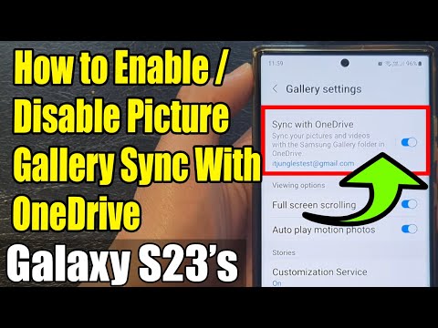 Galaxy S23's: How to Enable/Disable Picture Gallery Sync With OneDrive