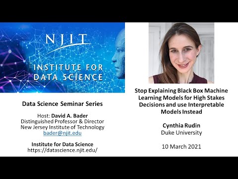 NJIT Data Science Seminar: Cynthia Rudin, Duke University