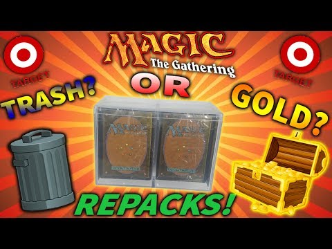 TARGET MTG REPACKAGED MTG CUBES! GOLD OR TRASH? NO WAY 2014 EDH '2" DECKS OMG!