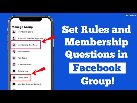 How to Add Rules & Membership Questions in Facebook Group || Set by step
