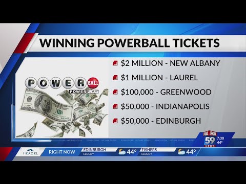 Winning Powerball tickets sold in Indiana