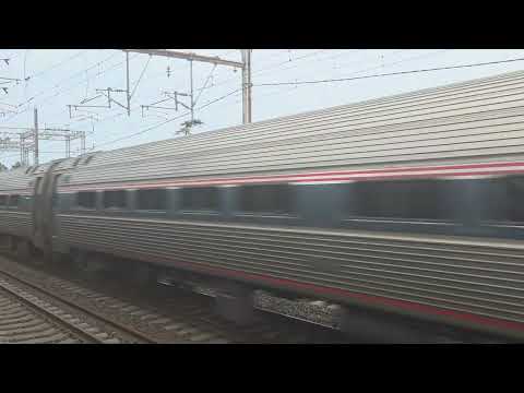 (4K 2160p60) Amtrak Keystone Train 663 passing Pr. Jct. w/ACS-64 #600 leading - ALC-42 #317 Prod.