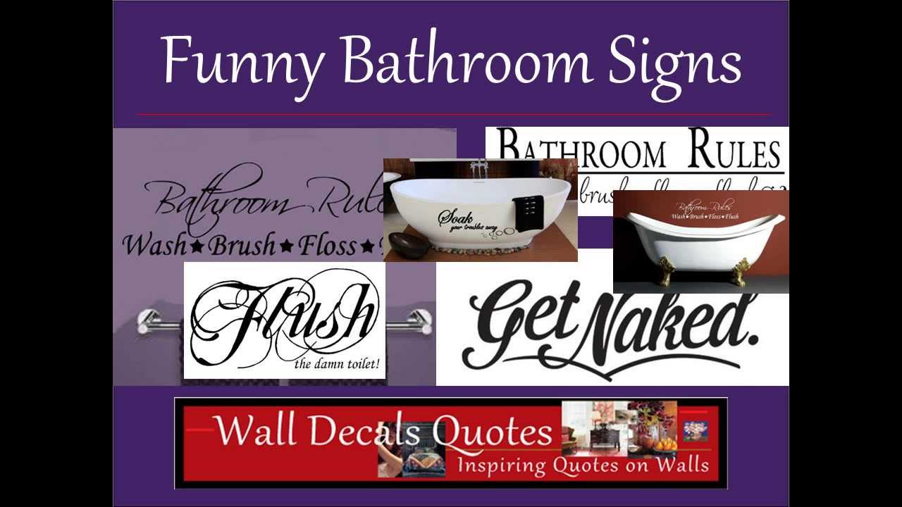 Funny Bathroom Signs