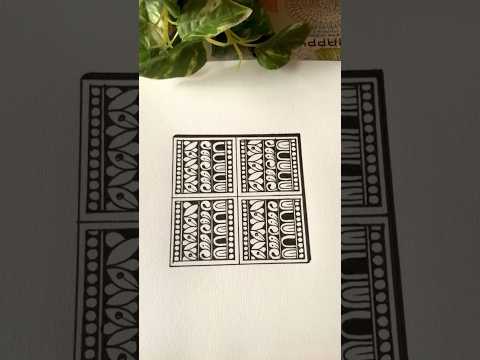 Easy Mandala Art| Square Mandala tutorial | Mandala patterns | Simple Mandala tutorial | #mandala