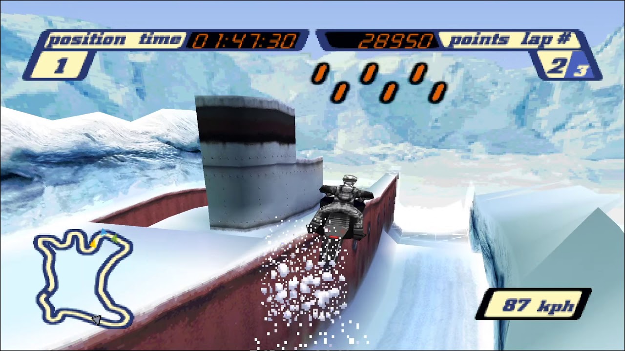 Sled Storm (ps1) - Glacial Grind /Score Attack
