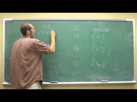 Draw the full and condensed electron configuration - Main Group Ions 003