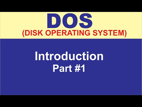 Part #1 | MS-DOS | Introduction | Command Prompt | Commands | In Hindi