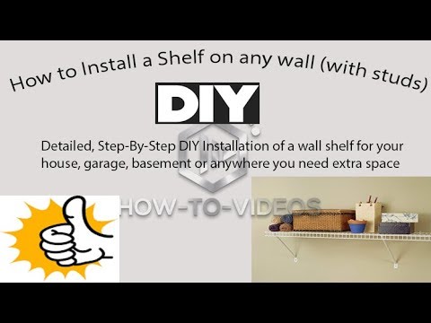 DIY - How to install a metal shelf made easy!! 15 minutes for beginners, add extra storage