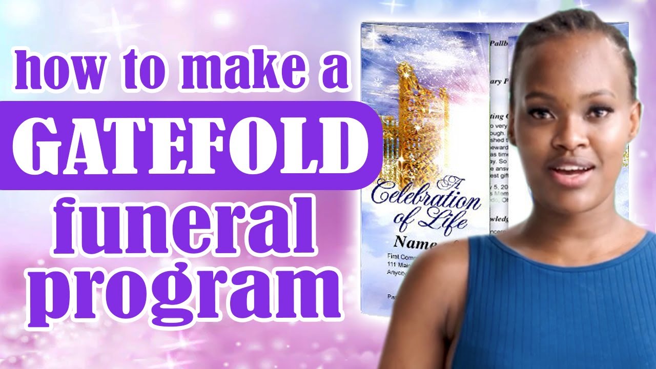 How To Make A Gatefold Funeral Program