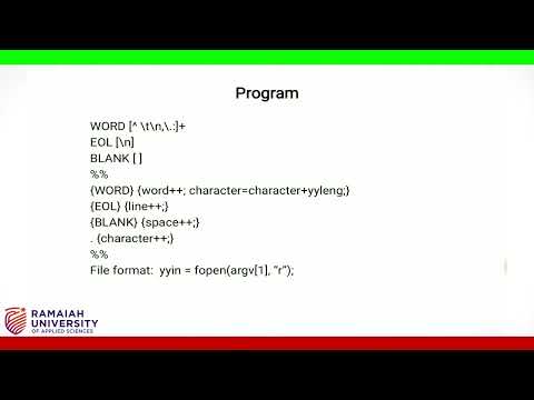 Lex Program To Count Number Of Characters, Words, Spaces, End Of Lines In A Given Input File 1