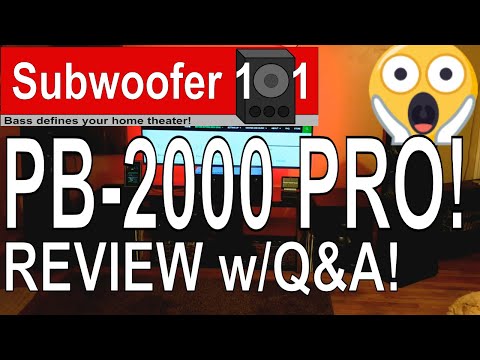 SVS PB-2000 PRO SUBWOOFER REVIEW W/ Q&A PC-2000 Pro SB-2000 Pro