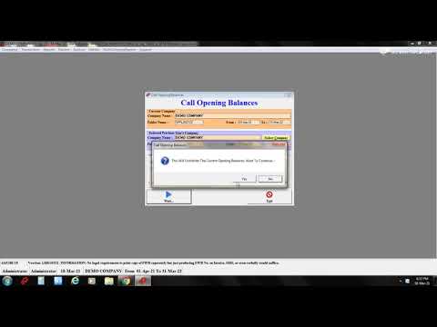 Call Openning Balance