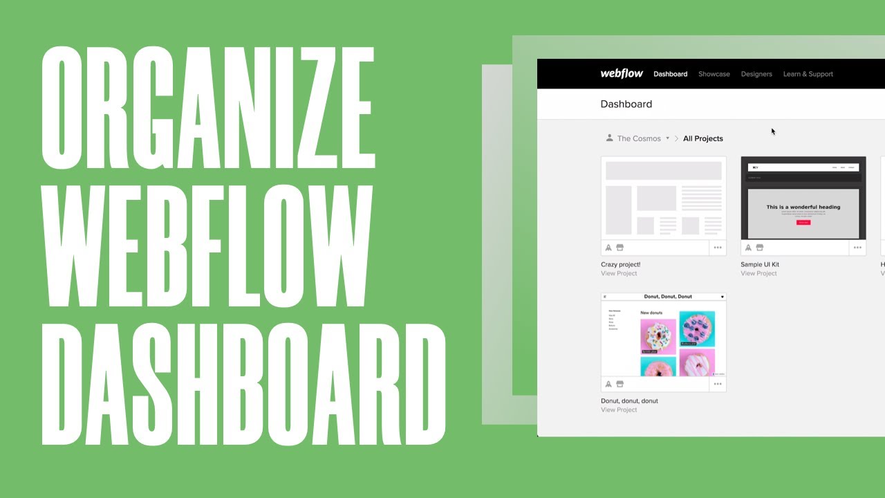 How to Organize Your Webflow Dashboard
