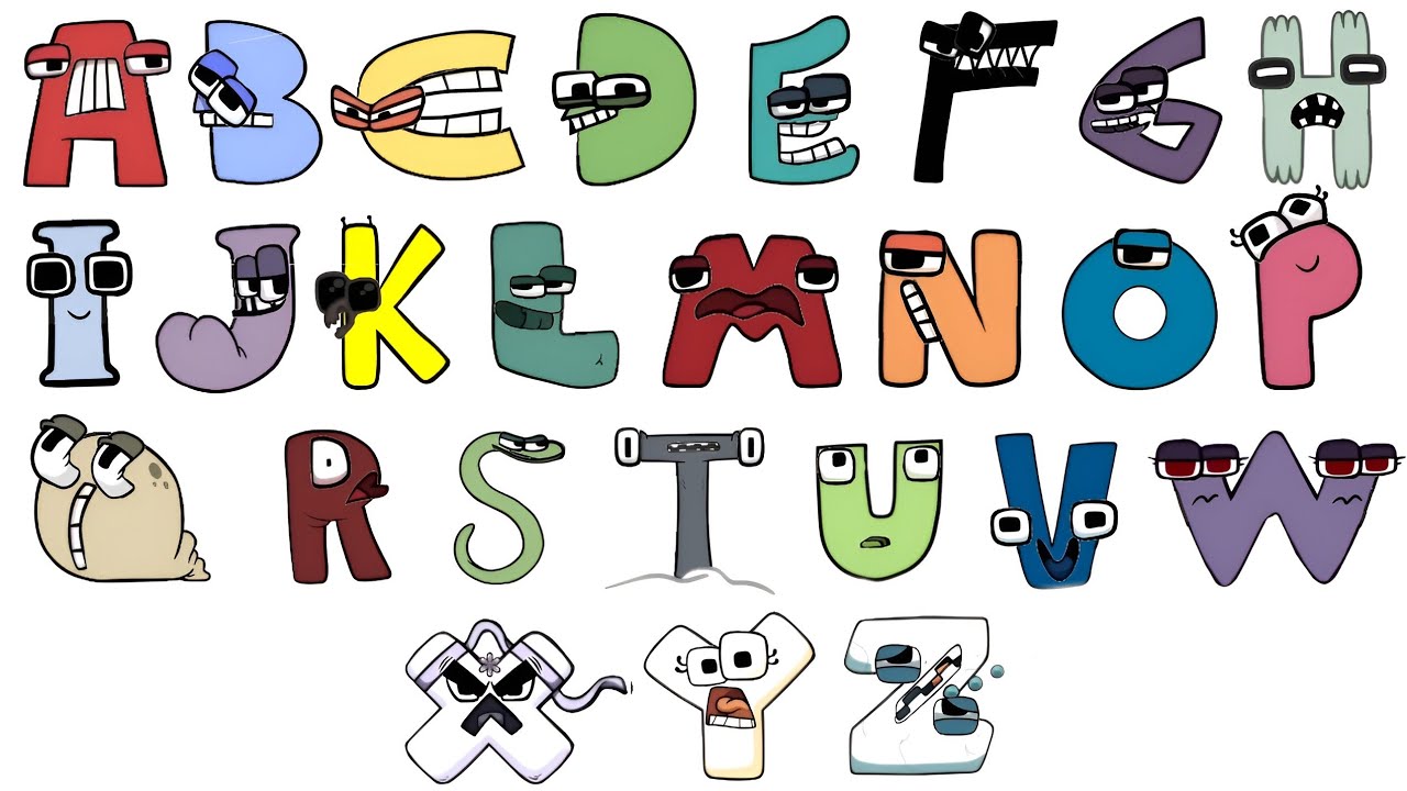 English alphabet lore song compilation 