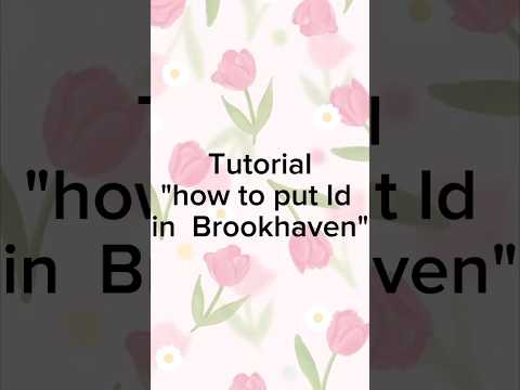 Tutorial "how to put Id in Brookhaven" #fyp #foryou #roblox #brookhaven #tutorial #codes #id #shorts