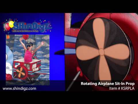 Rotating Airplane Sit-In Prop - KSRPLA - Shindigz Airplane Party Supplies