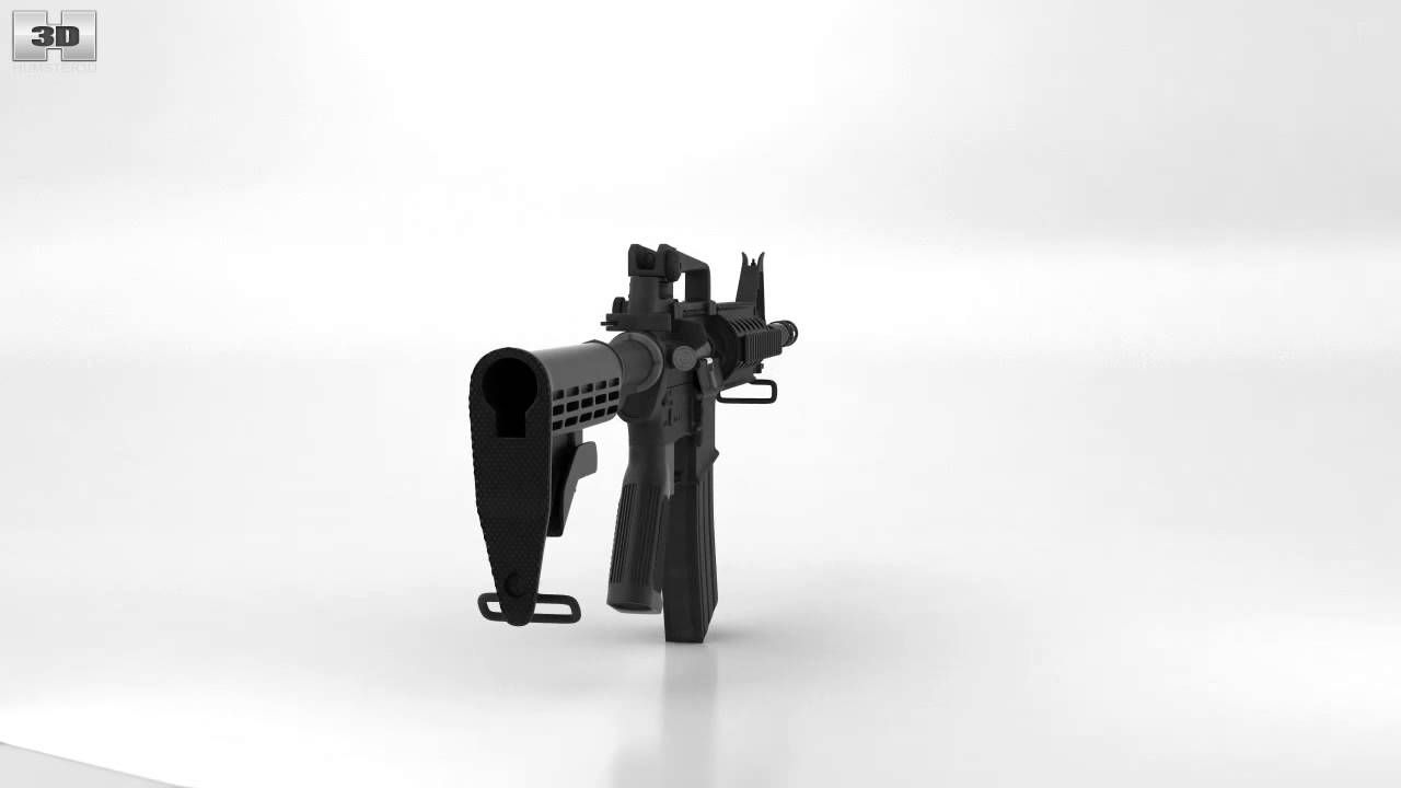 Colt M4A1 3D model by 3DModels.org