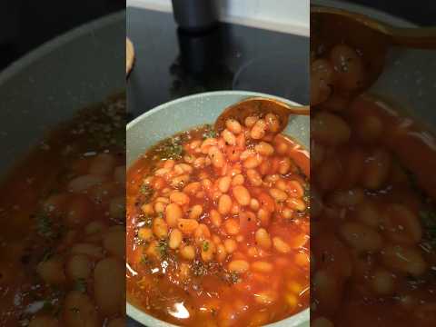 Simple Idea To Add Flavour To Canned Baked Beans!! #breakfast #short #beans