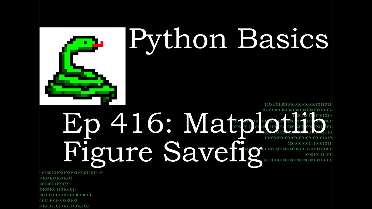 Python Basics Matplotlib Fig Savefig