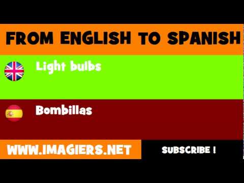 FROM ENGLISH TO SPANISH = Light bulbs