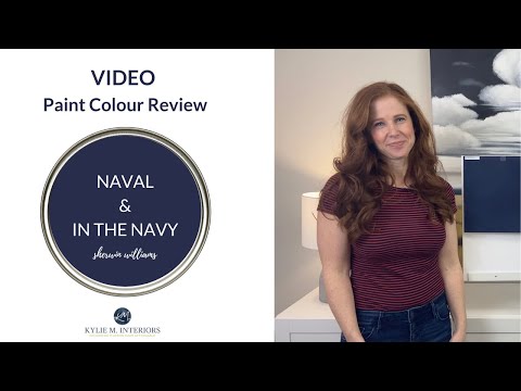 Sherwin Williams Naval and In the Navy: PAINT COLOUR REVIEWS
