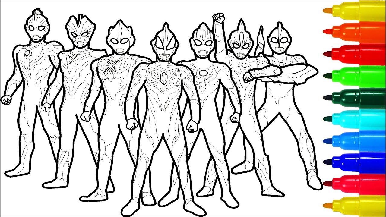 Ultraman Wallpaper Coloring Pages | Colouring Pages For Kids