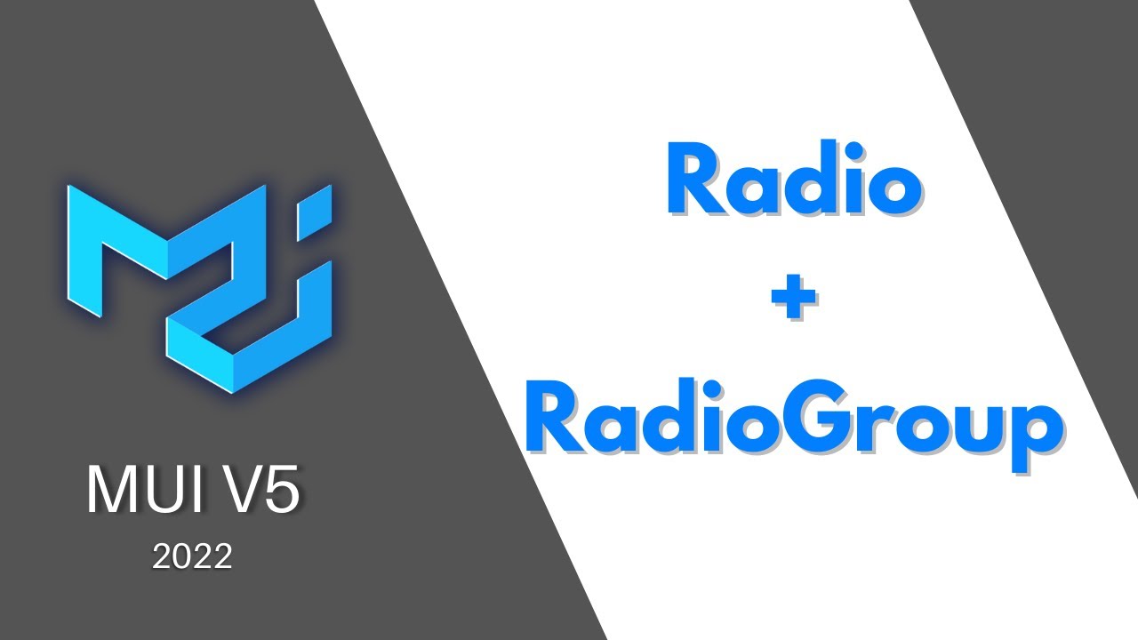 MUI V5: Radio & RadioGroups (Material UI Inputs for React Explained)