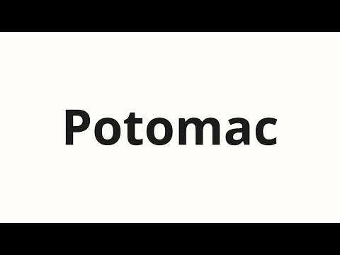 How to pronounce Potomac