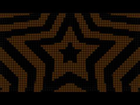 4K 1 Hour Brown Star Tunnel Y2K Colorful Aesthetic LED Lights Background Video Screensaver