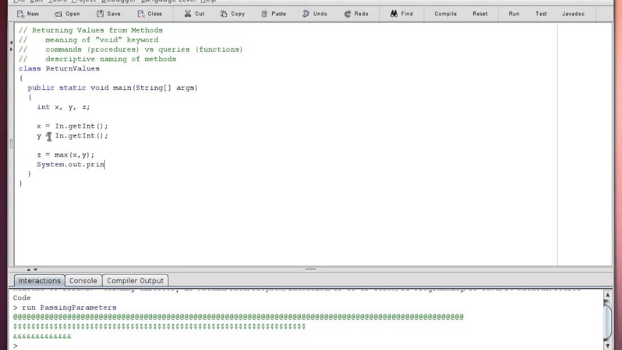Java - Methods - Returning Values
