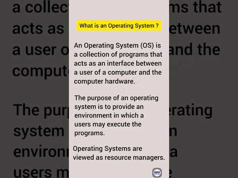 What is Operating System | OS Definition | Programming Language | #operatingsystem