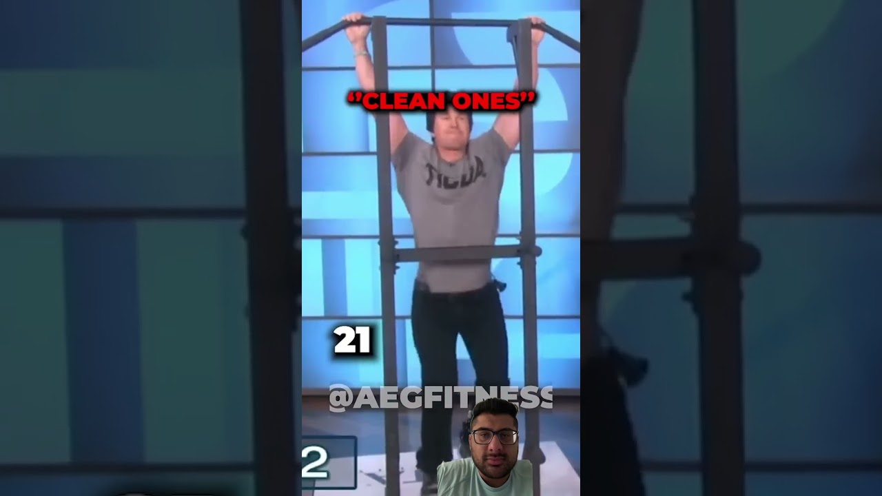 This vid never gets old 🤣 #funny #markwahlberg #pullups #goodform #badform #ellendegeneres #lmao