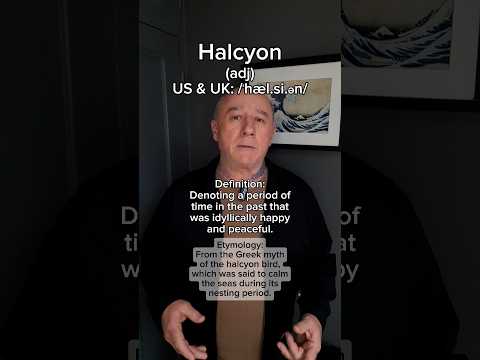 Halcyon! English Pronunciation, Meaning, Synonyms, Etymology, and Examples!