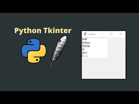 Python Tkinter : How to create a ListBox in Python Tkinter