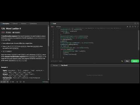 126 Word Ladder II Leetcode java | Graph Data Structure | Java Solutions